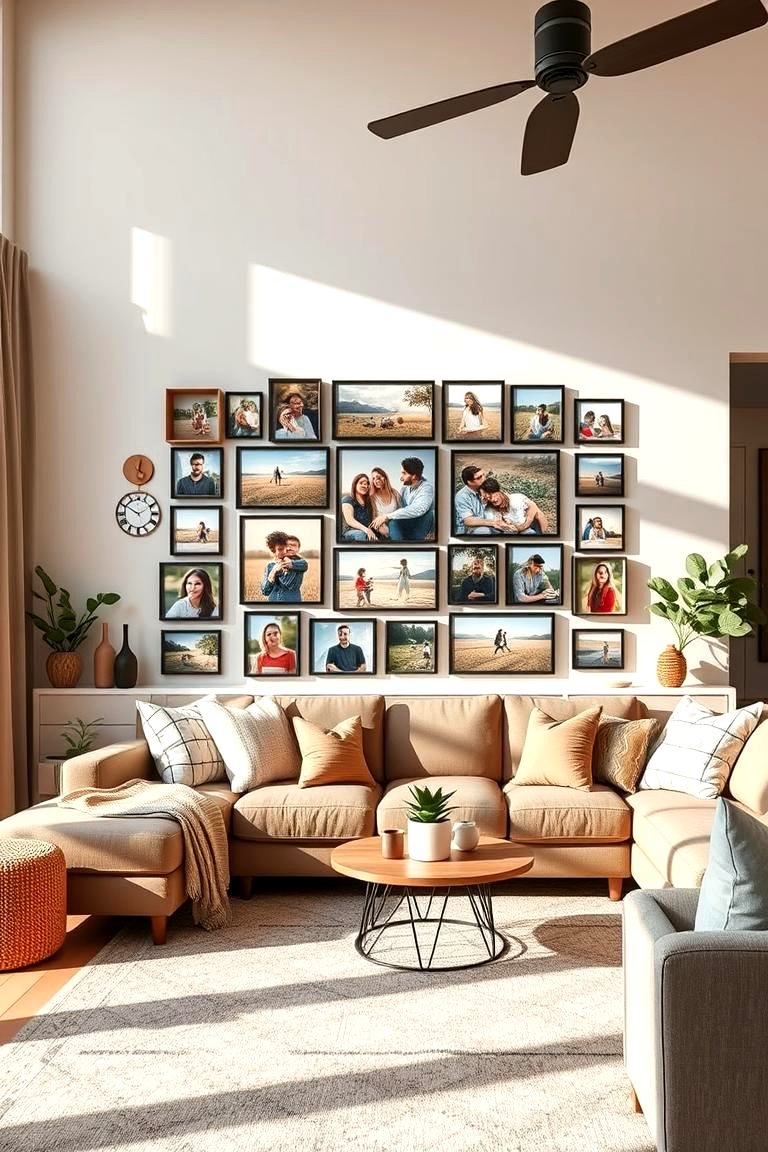 30 Family Photo Wall Ideas to Display Memories