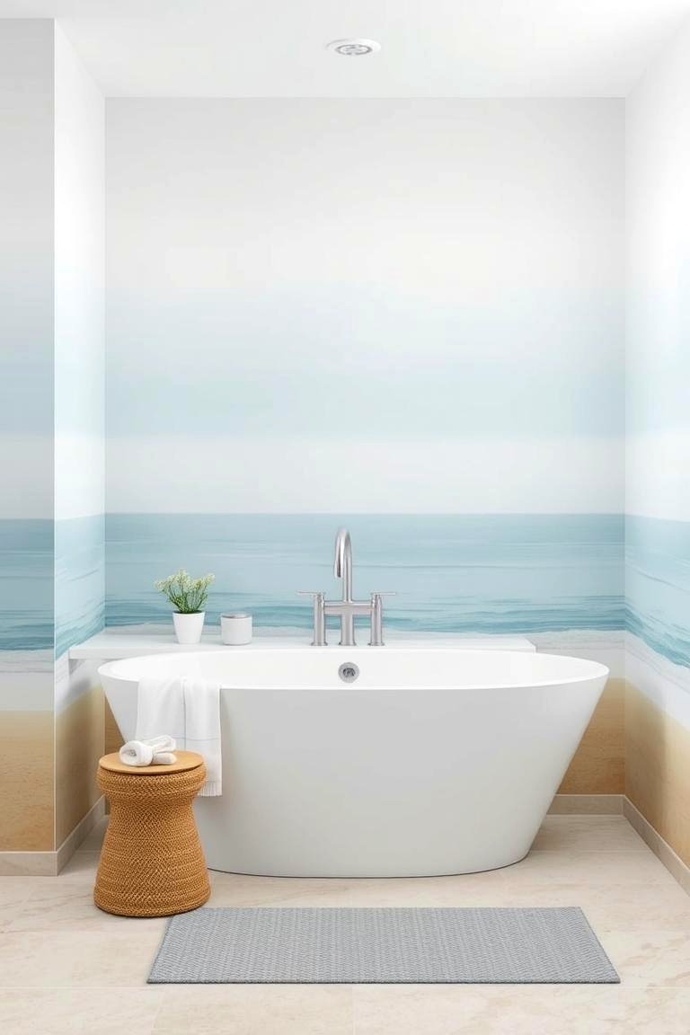 30 Bathroom Mural Ideas for Bold and Artistic Wall Designs