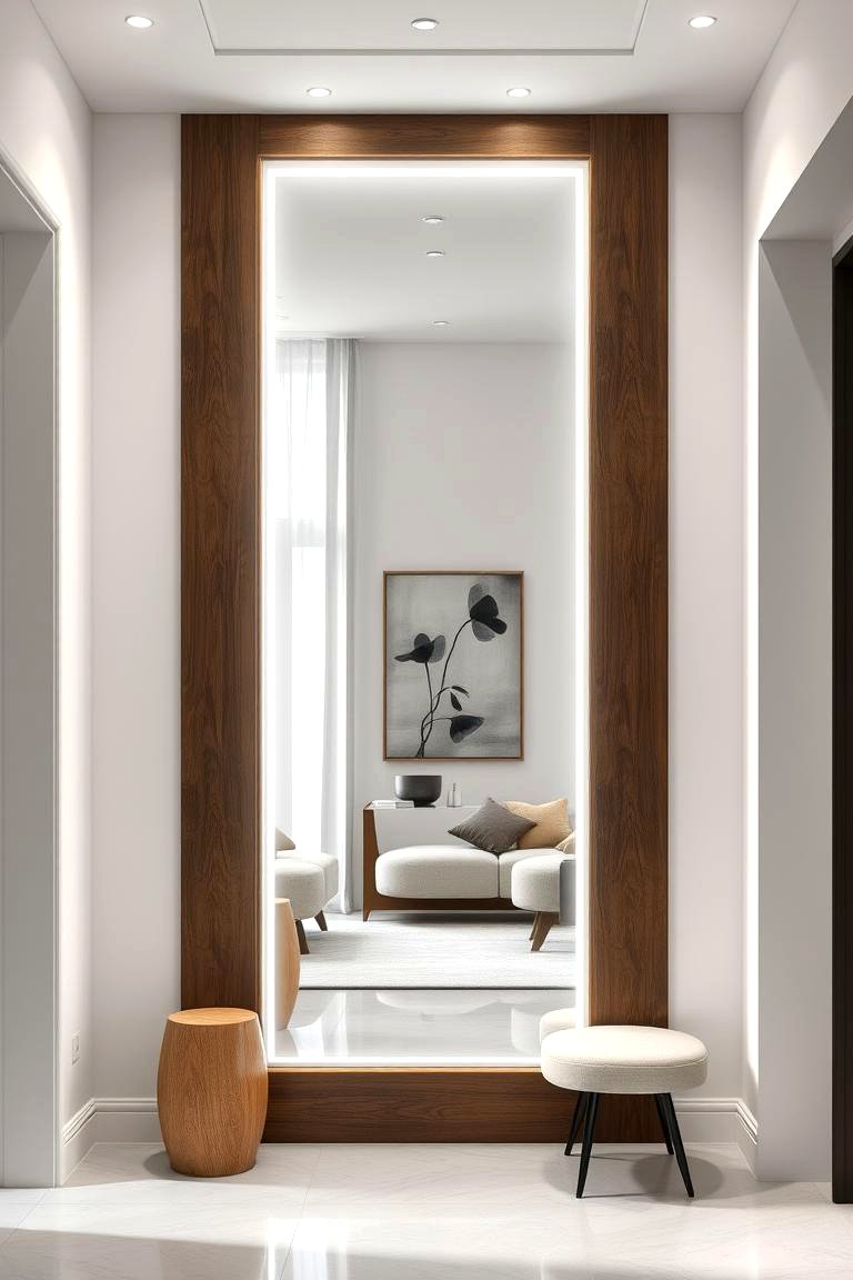 30 Statement Entryway Mirror Ideas to Brighten Narrow Spaces