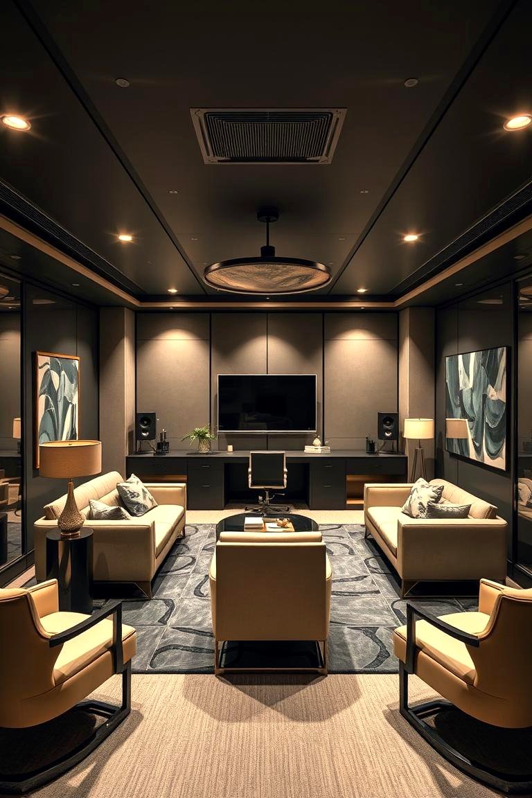 30 Basement Office Ideas for Productive Below-Ground Workspaces