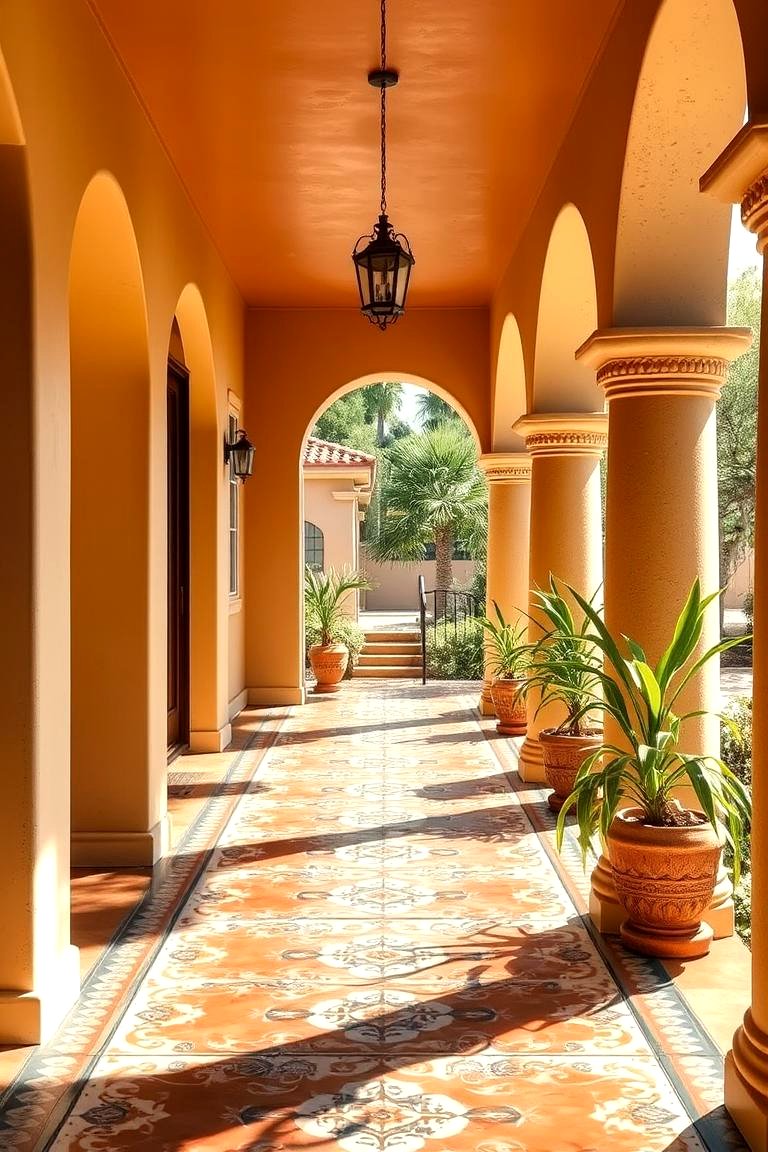 30 Spanish Style Front Porch Ideas for Mediterranean Charm