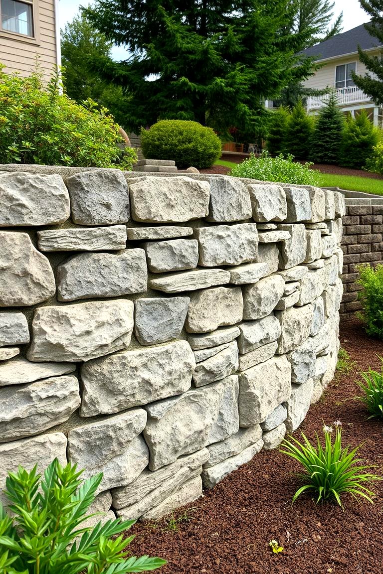 30 Natural Stone Wall Ideas for Rustic Outdoor Landscapes