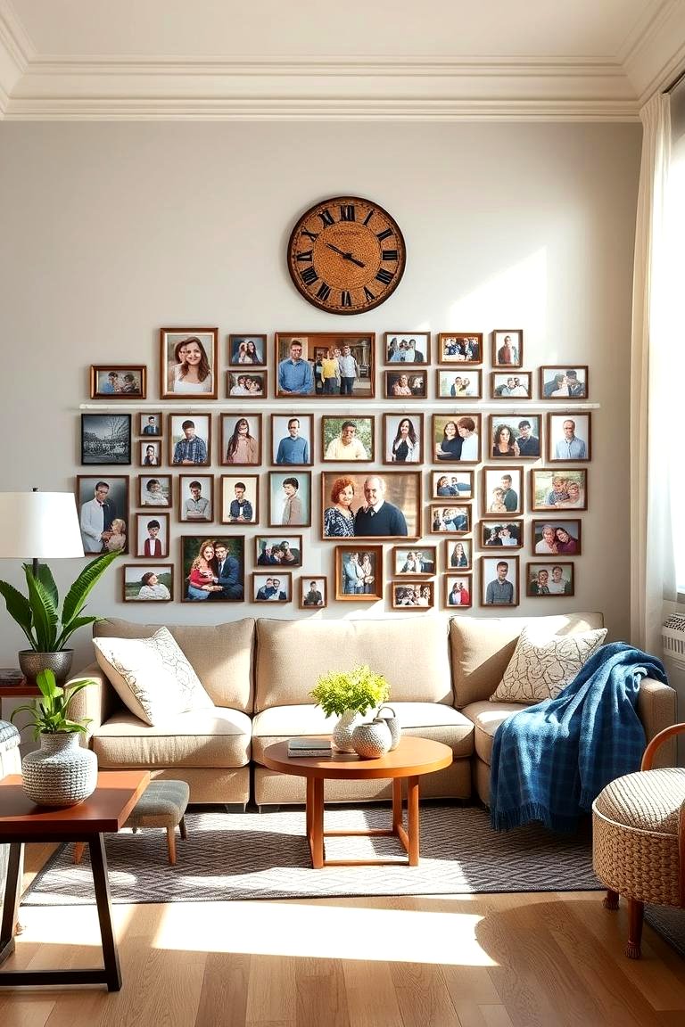 30 Family Photo Wall Ideas to Display Memories