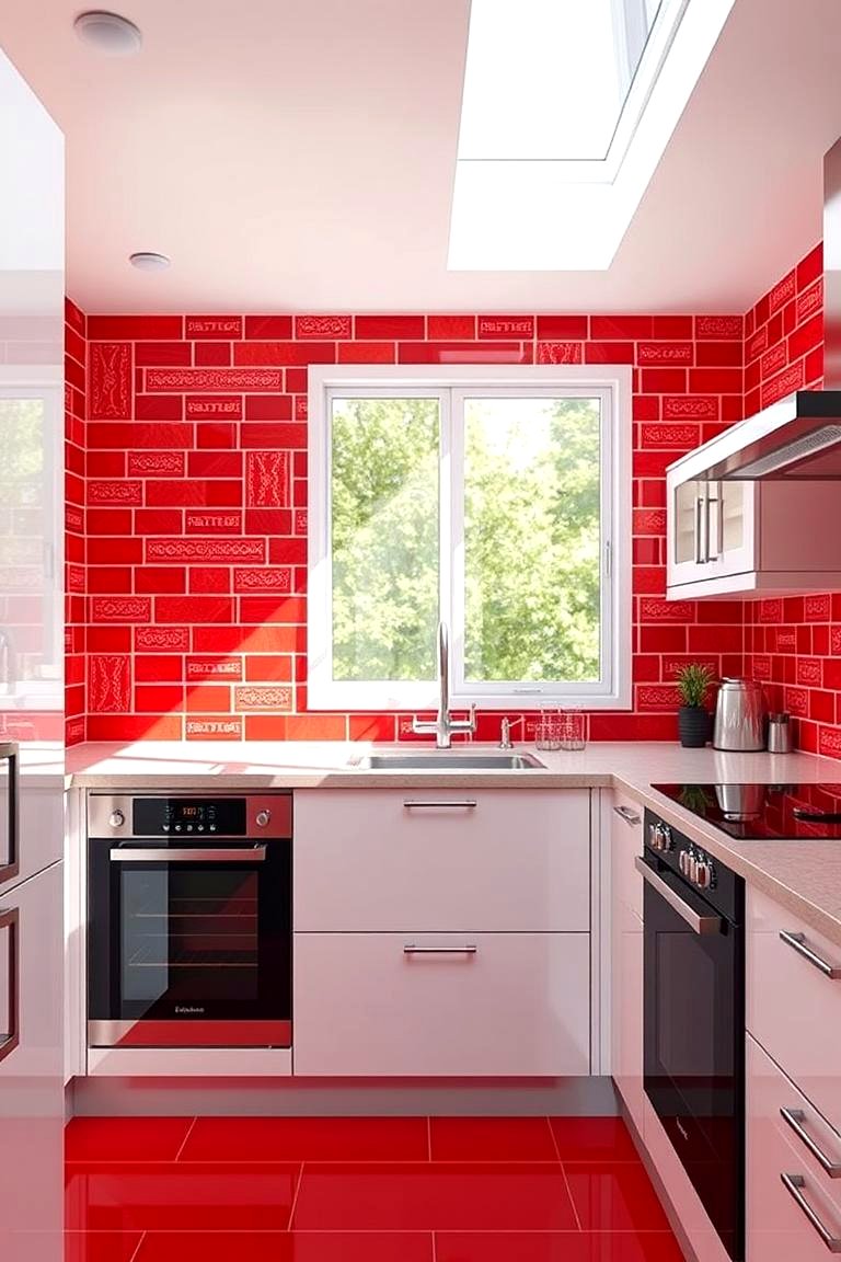 30 Bold Red Kitchen Ideas for a Vibrant Cooking Space
