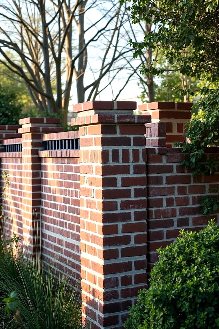 30 Classic Brick Fence Ideas for Timeless Outdoor Security & Charm