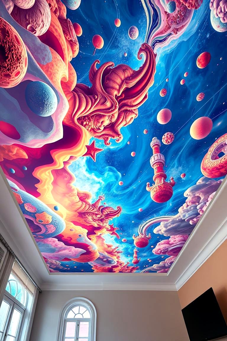 30 Artistic Ceiling Murals to Inspire Unique Interior Designs