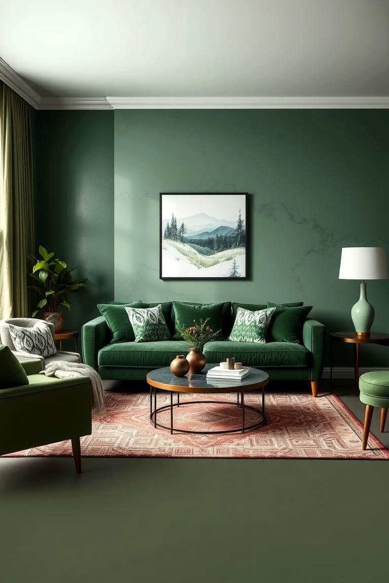 30 Forest Green Living Room Ideas for Nature-Inspired Interiors