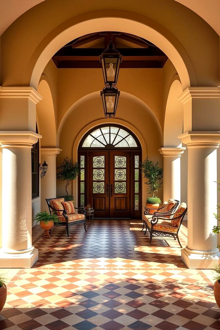 30 Spanish Style Front Porch Ideas for Mediterranean Charm