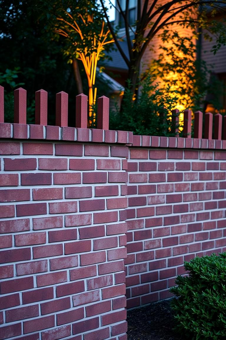 30 Classic Brick Fence Ideas for Timeless Outdoor Security & Charm