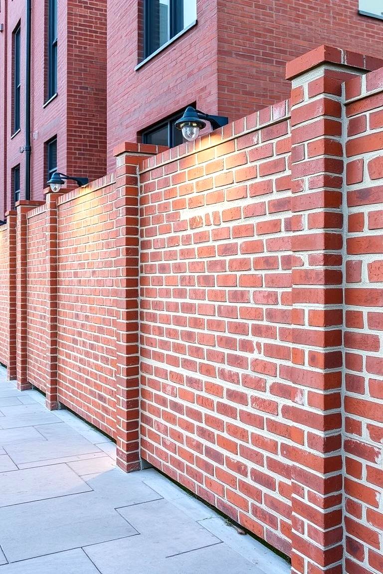 30 Classic Brick Fence Ideas for Timeless Outdoor Security & Charm