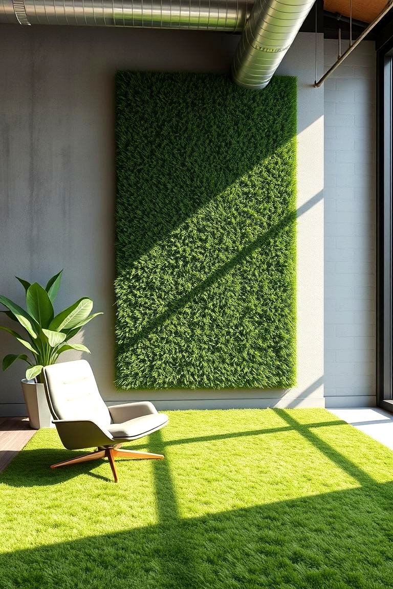 30 Artificial Grass Wall Design Ideas for Urban Oasis