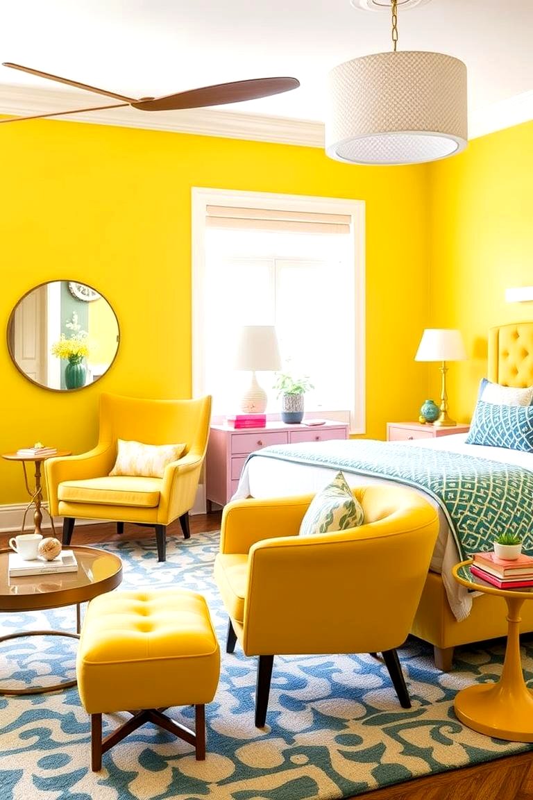 30 Yellow Bedroom Ideas to Brighten Your Sleep Space