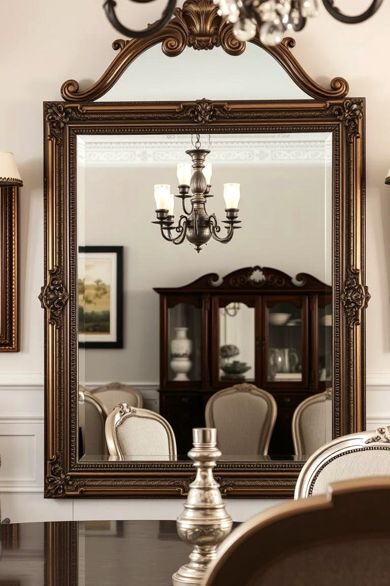 30 Stunning Dining Room Mirror Ideas for Elegance