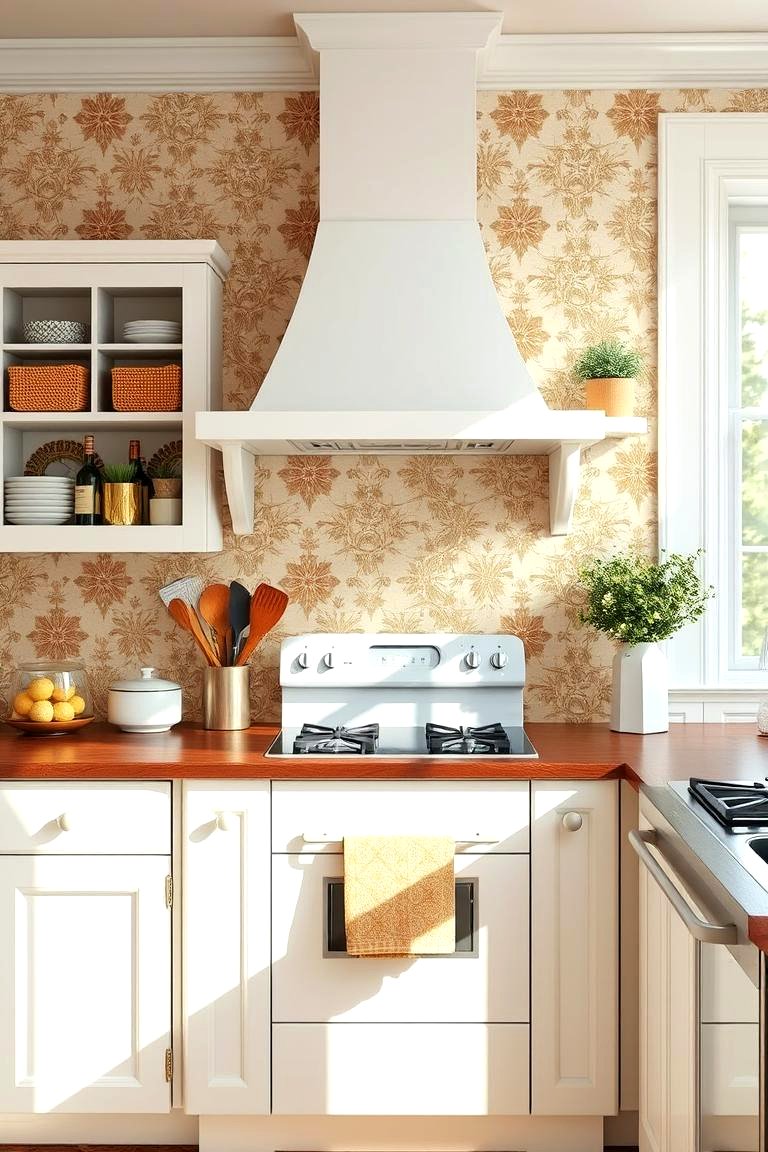 30 Kitchen Wallpaper Ideas: Bold Backsplashes & Accent Walls