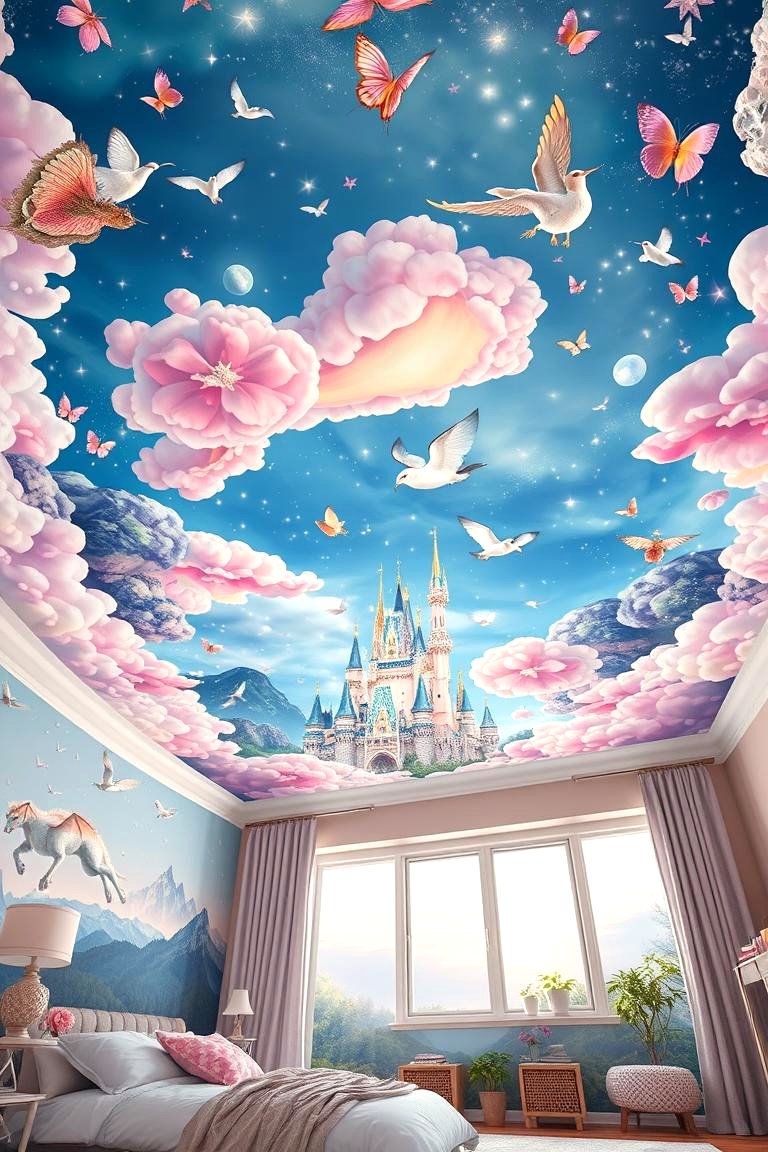 30 Artistic Ceiling Murals to Inspire Unique Interior Designs