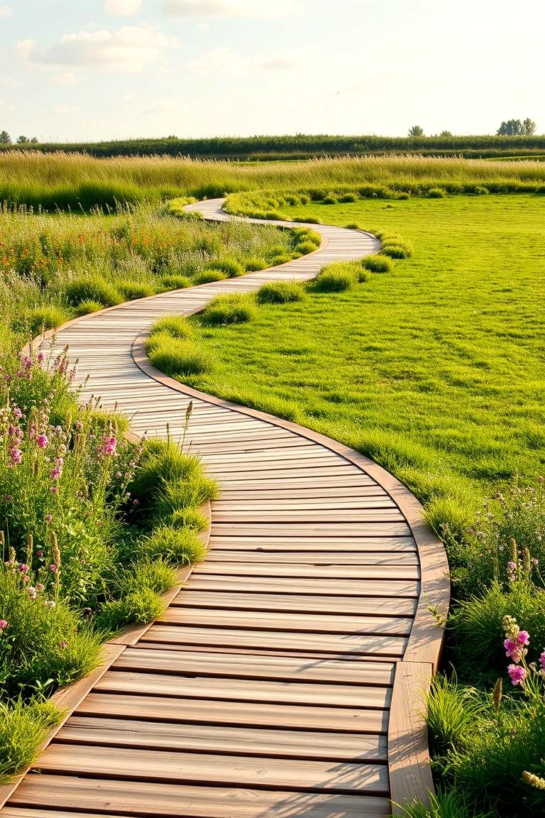 30 Wooden Walkway Ideas for Gardens and Outdoor Paths