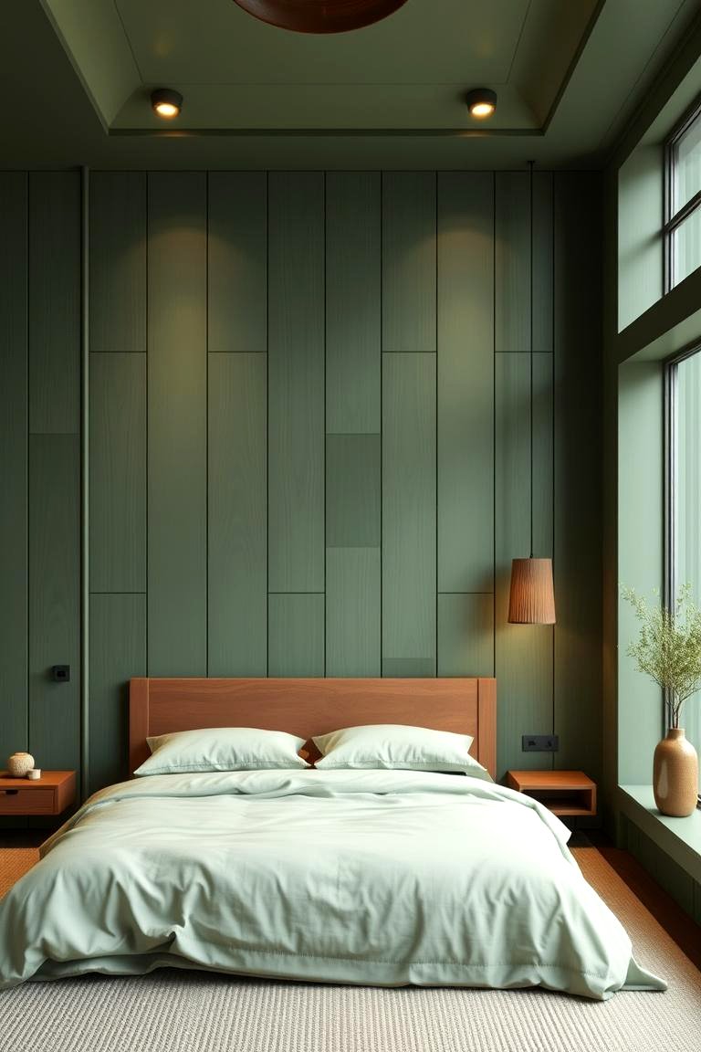 30 Green Panelling Ideas for a Serene Bedroom