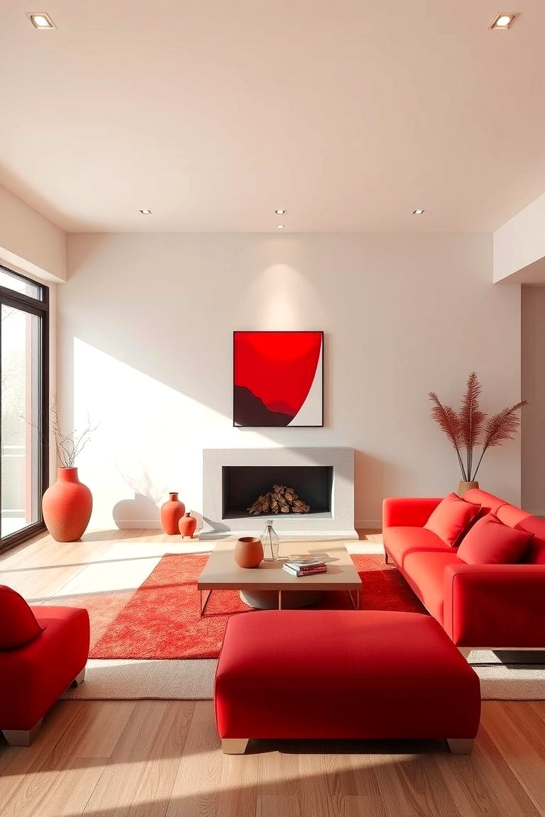 30 Red Living Room Ideas for Bold and Vibrant Spaces