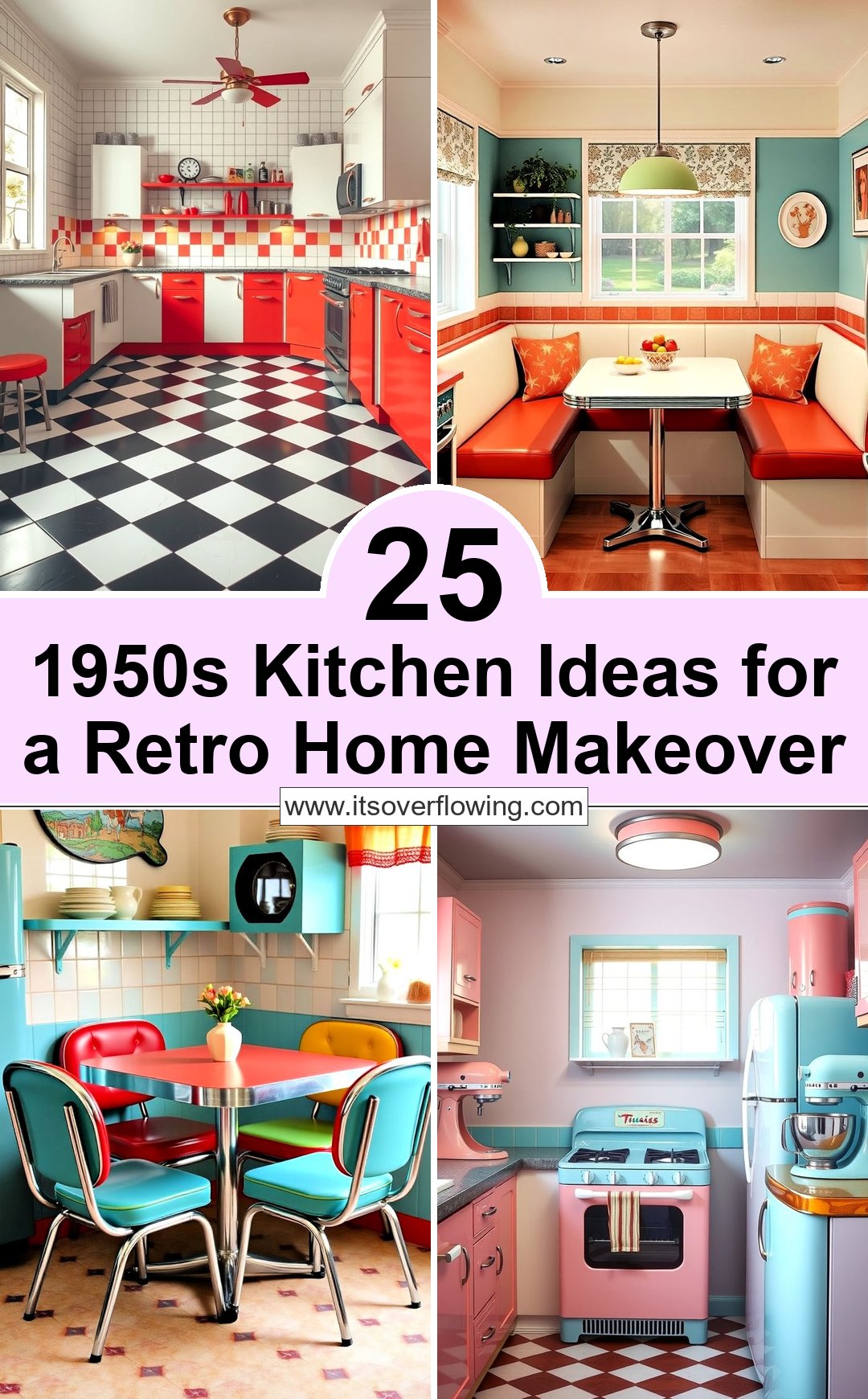 25 1950s Kitchen Ideas for a Retro Home Makeover