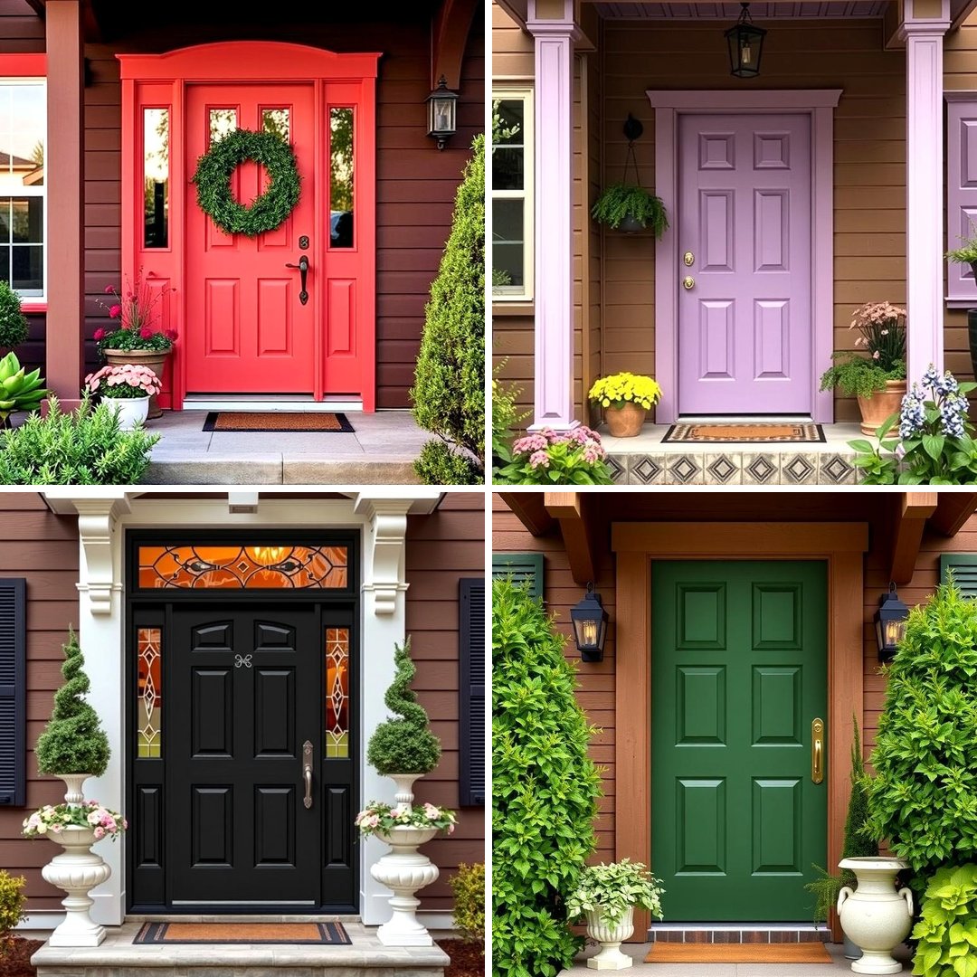 20 Brown House Front Door Colors for a Warm Welcome
