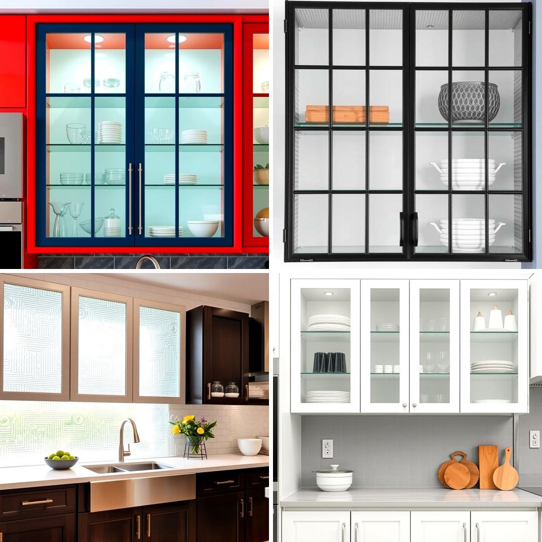 20 Modern Style Glass Kitchen Cabinets for a Sleek Look
