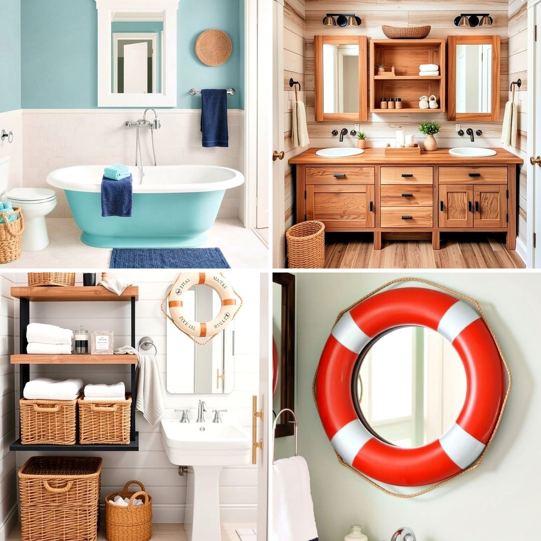 20 Nautical Bathroom Ideas for a Coastal Vibe