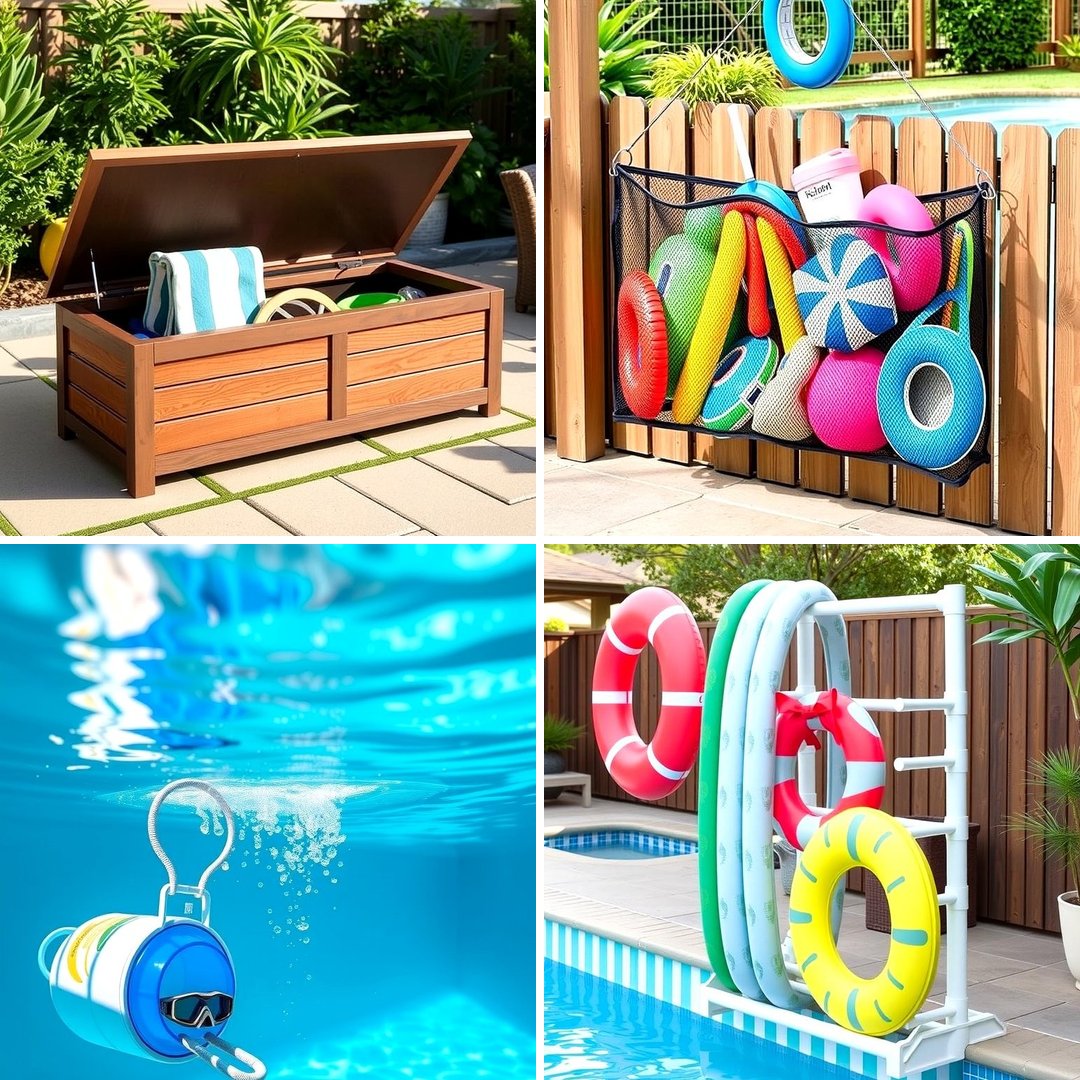 20 Pool Storage Ideas to Keep Your Backyard Tidy