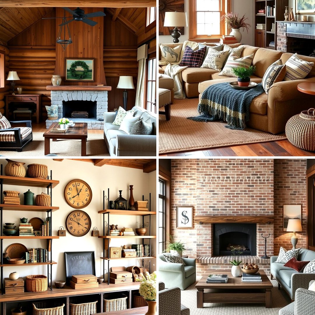 20 Primitive Living Room Ideas for a Rustic Look