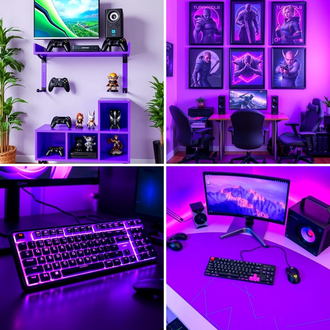 20 Purple Gaming Setup Ideas for a Vibrant Space
