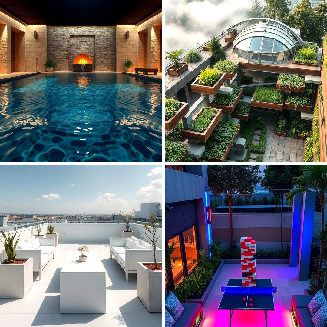 21 Rooftop Deck Layouts for Urban Outdoor Entertainment Areas