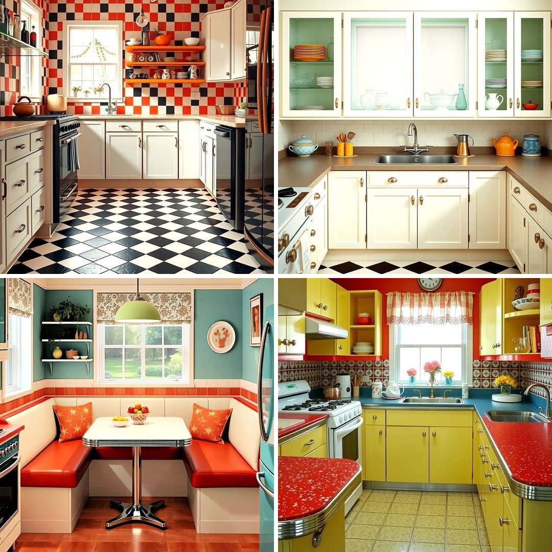 25 1950s Kitchen Ideas for a Retro Home Makeover