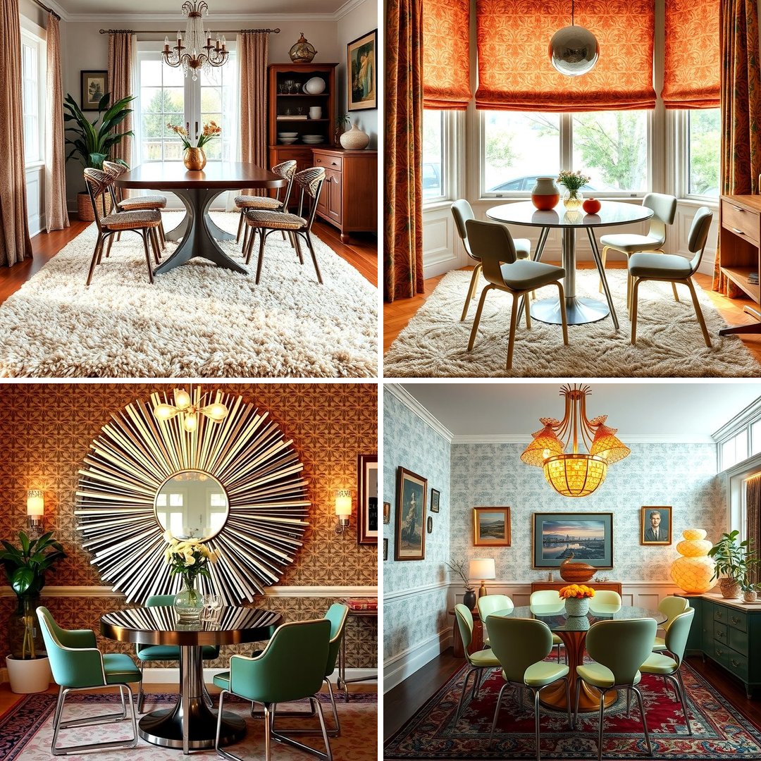 25 70s Dining Room Design Ideas for Retro Charm