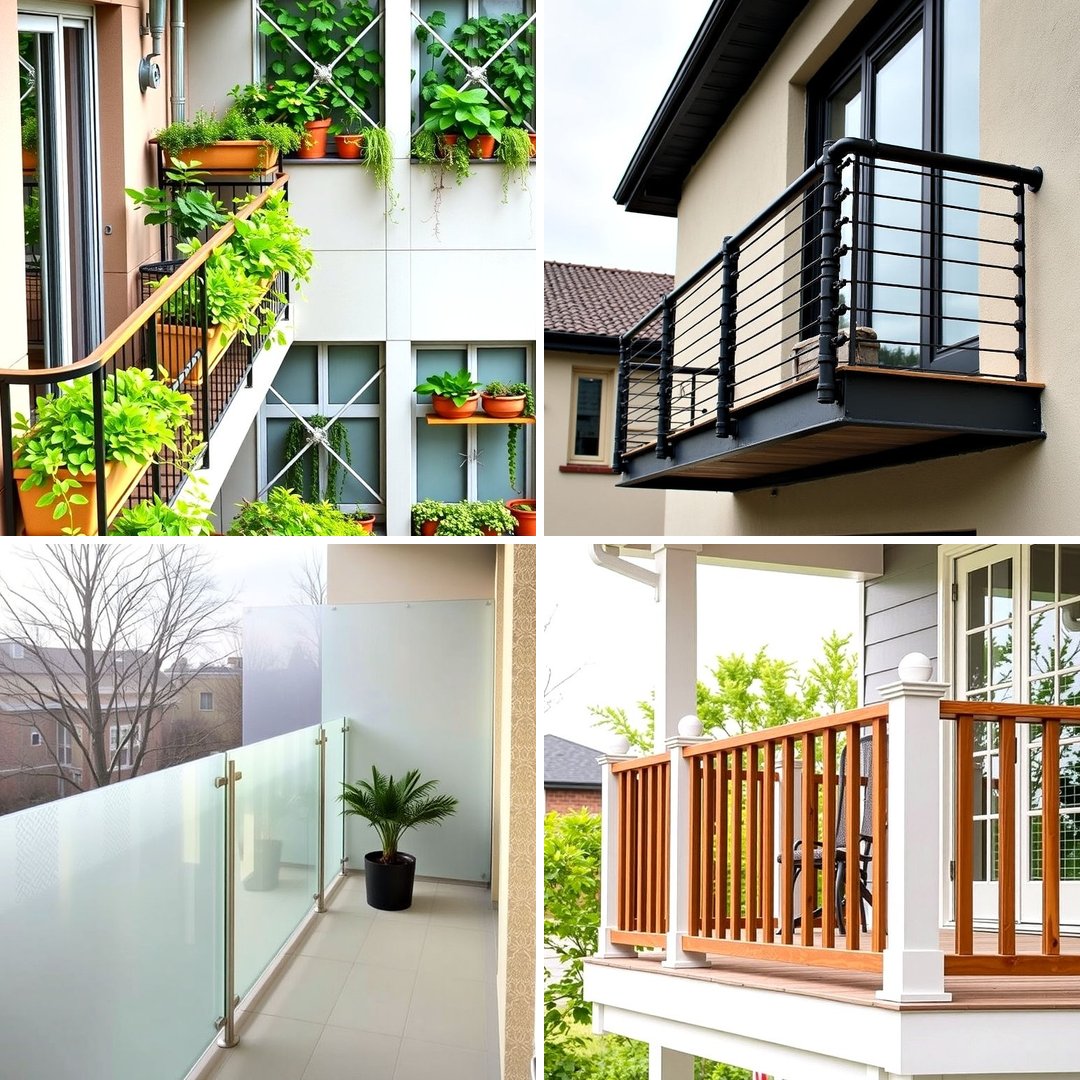 25 Balcony Railing Design Ideas for Safety and Style