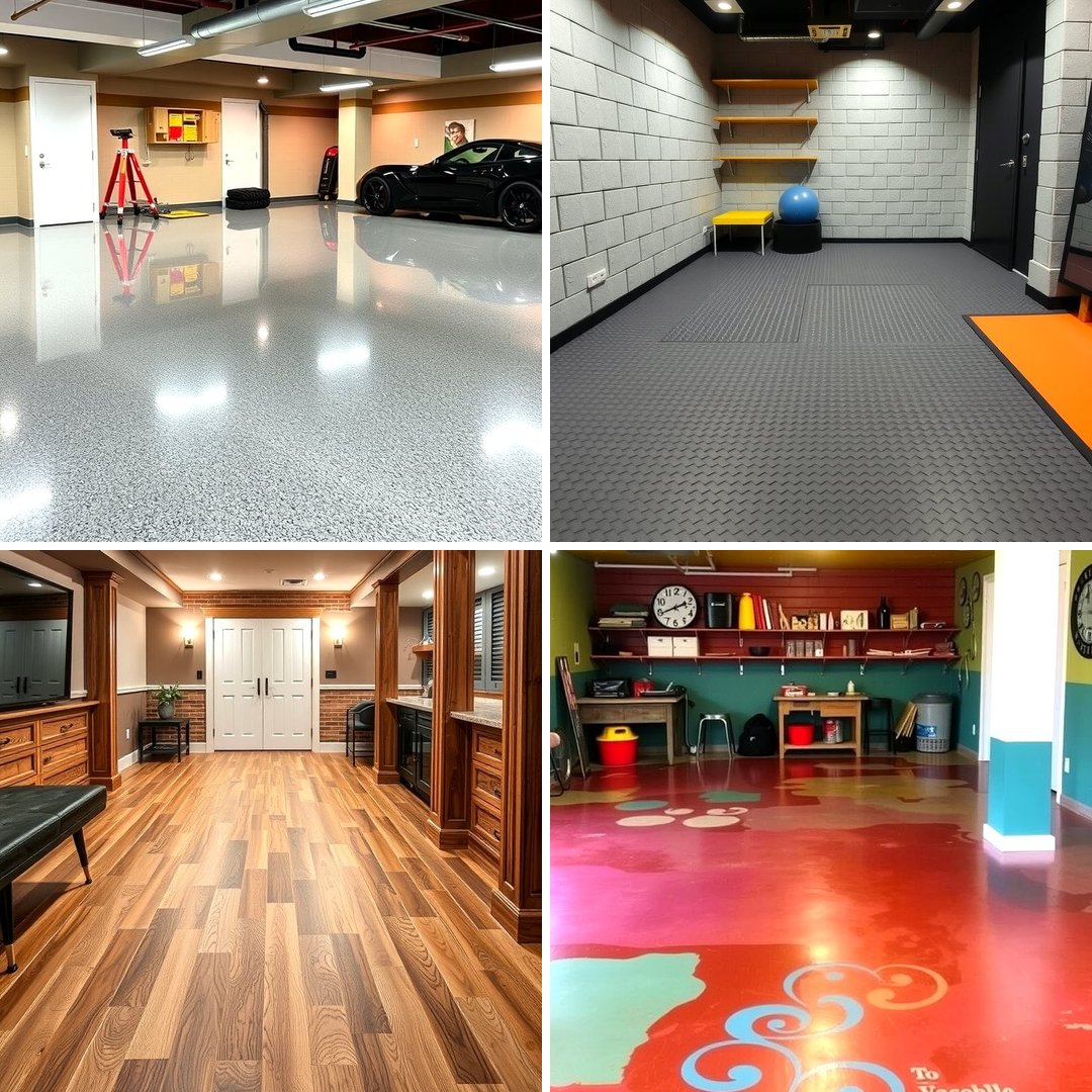25 Basement Floor Ideas for a Functional Space
