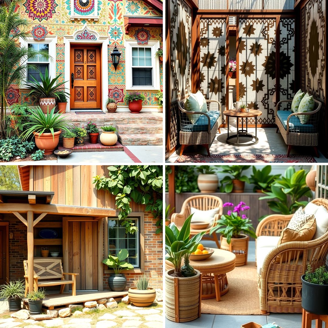 25 Boho House Exterior Ideas for a Unique and Colorful Look