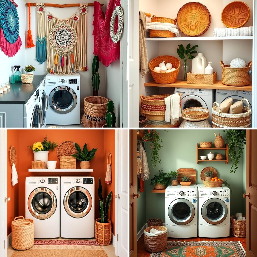25 Boho Laundry Room Ideas for a Stylish and Functional Space