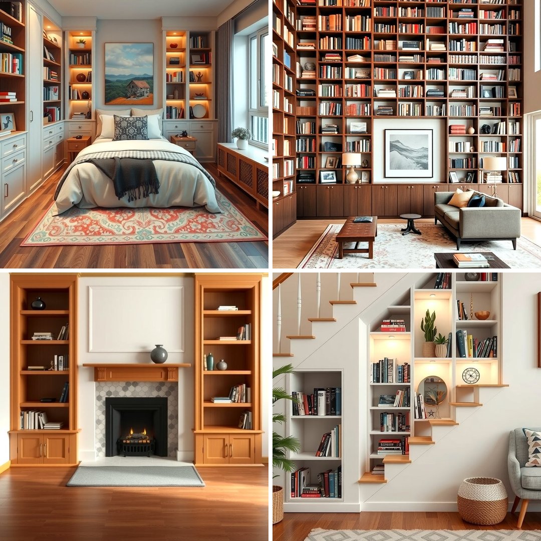 25 Built-in Bookshelf Ideas for Stylish Home Storage