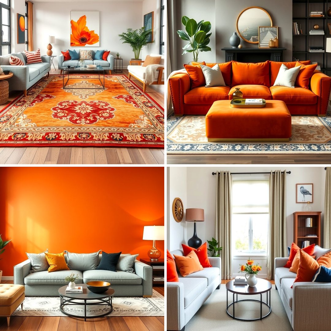 25 Burnt Orange Living Room Ideas for a Warm Ambiance