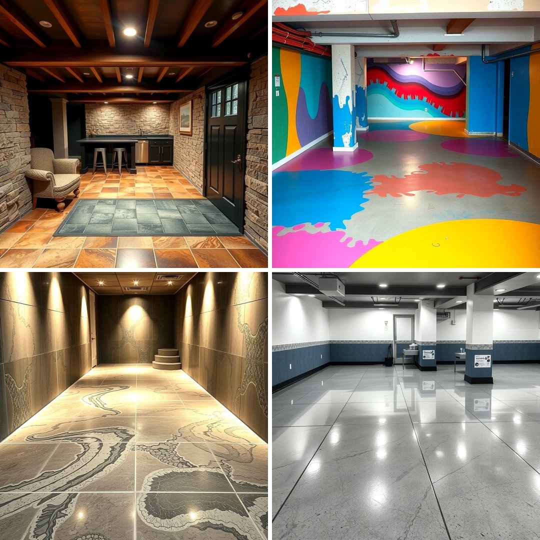 25 Concrete Basement Floor Ideas for a Modern Look
