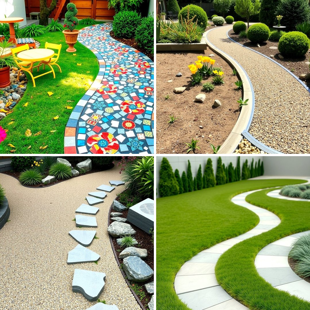 25 Curved Walkway Ideas for a Charming Garden Path