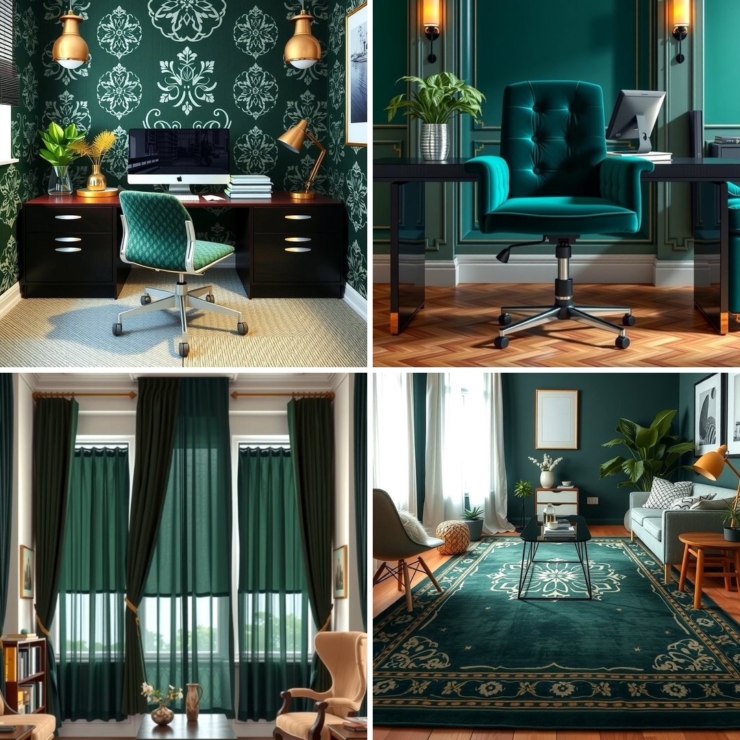 25 Dark Green Office Ideas for a Sophisticated Look