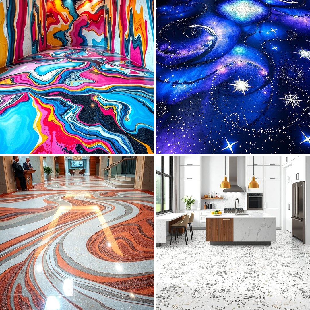 25 Epoxy Floor Designs for Modern and Durable Homes