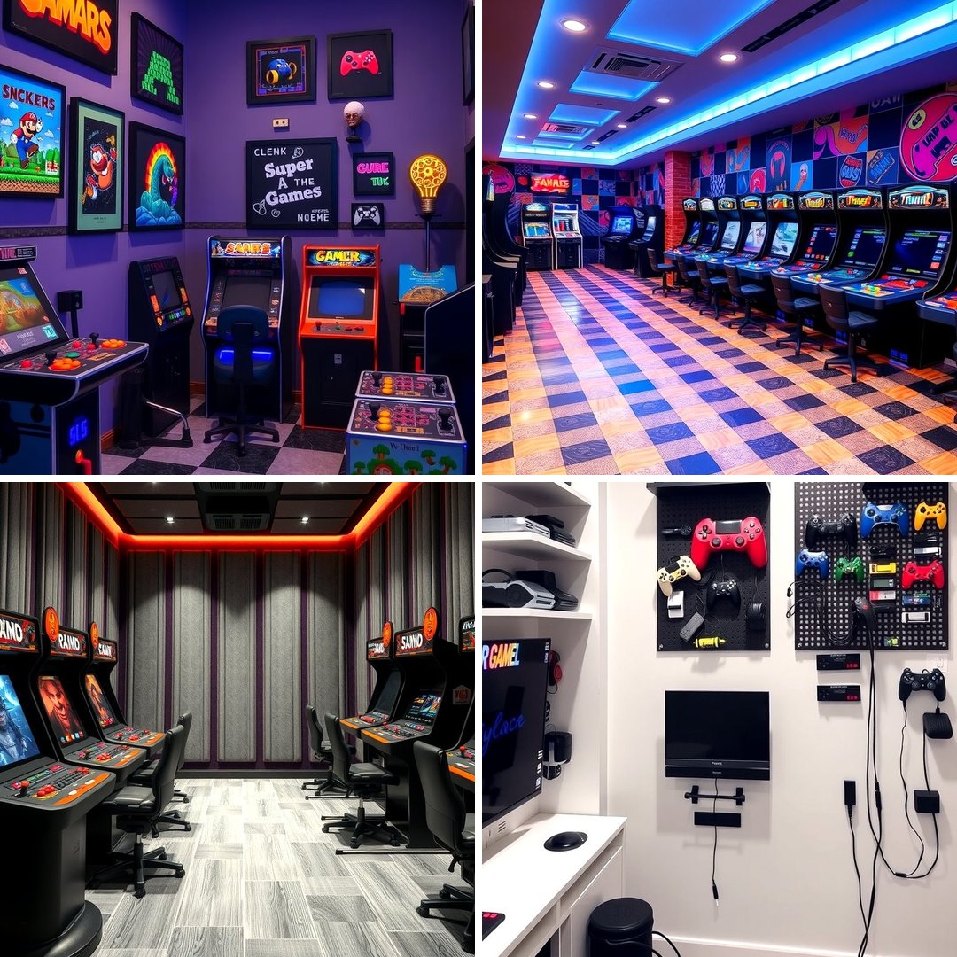25 Exciting Arcade Room Ideas for Game Lovers