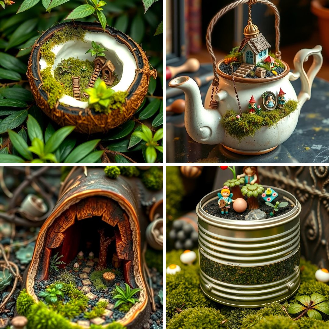25 Fairy Garden Container Ideas for a Magical Touch