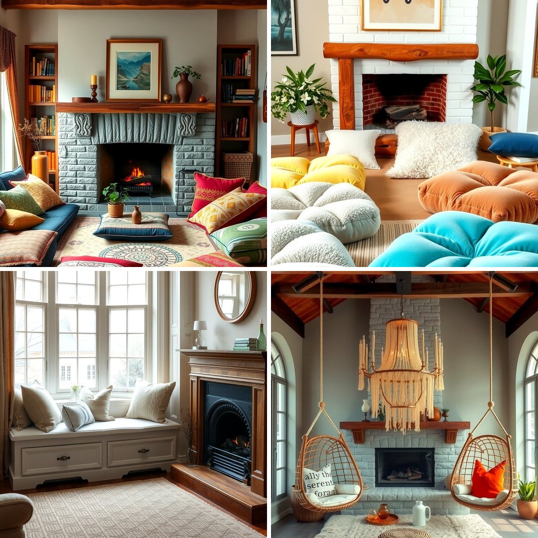 25 Fireplace Seating Ideas to Cozy Up Your Living Room
