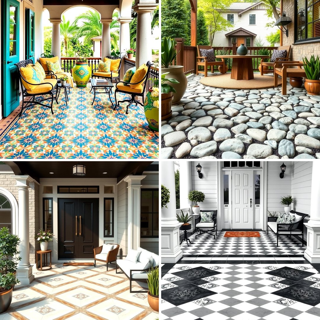 25 Front Porch Tile Ideas for a Welcoming Entrance