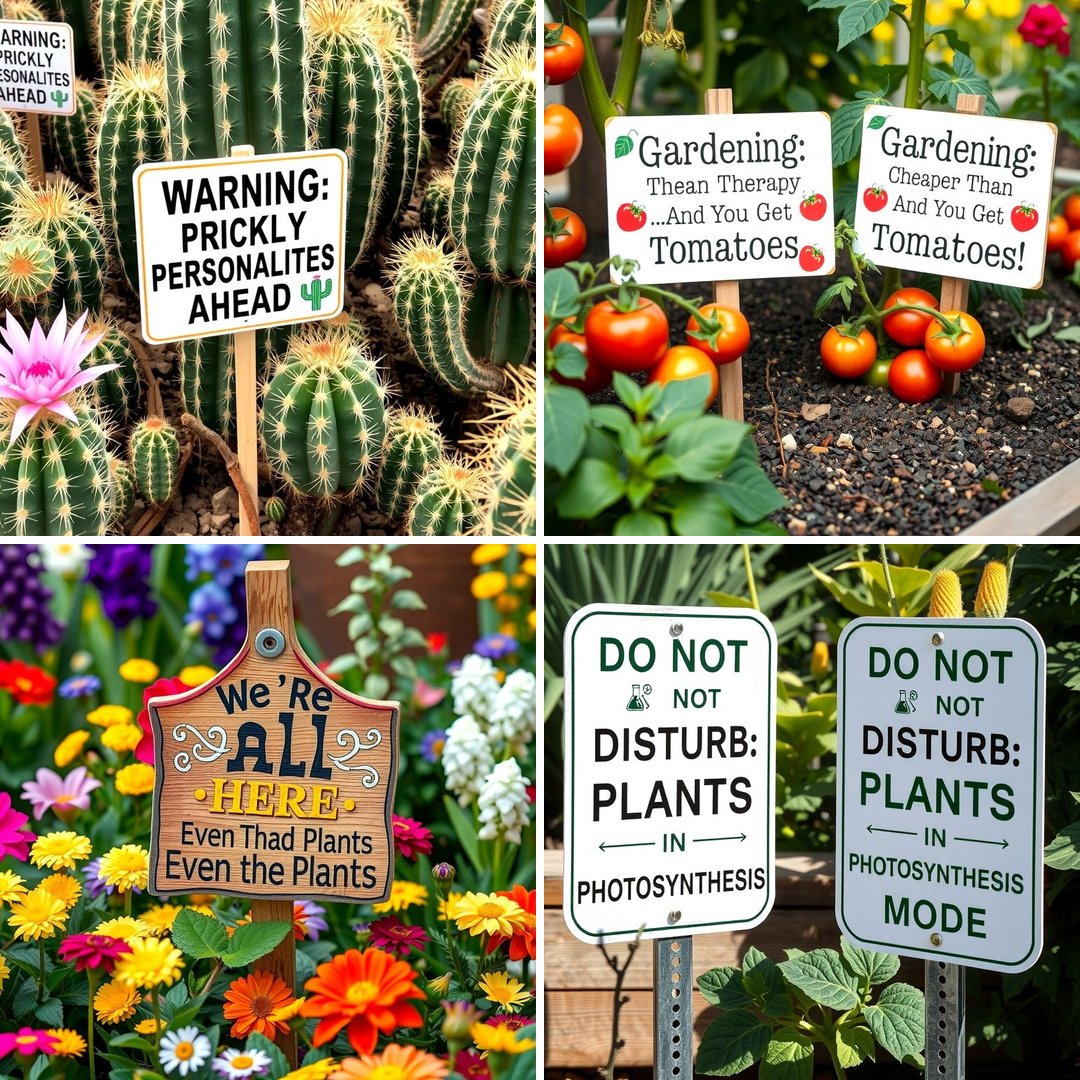 25 Funny Garden Sign Ideas to Add Humor to Your Yard
