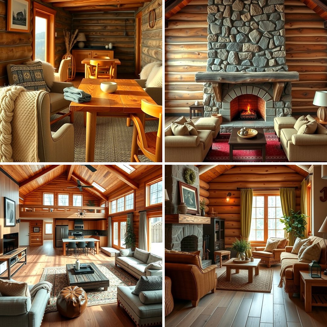 25 Log Cabin Interior Design Ideas for Cozy Living