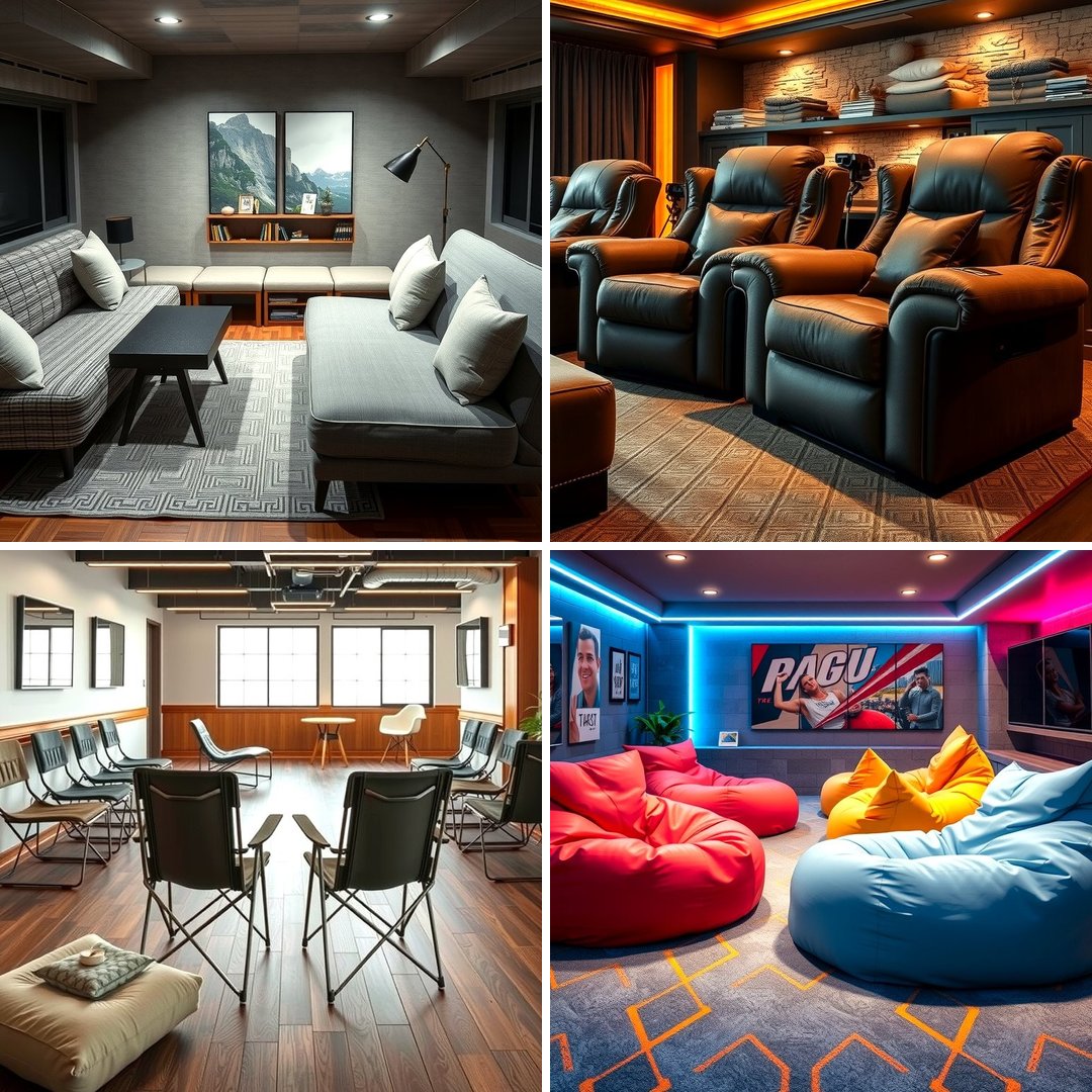 25 Man Cave Seating Ideas for Ultimate Comfort