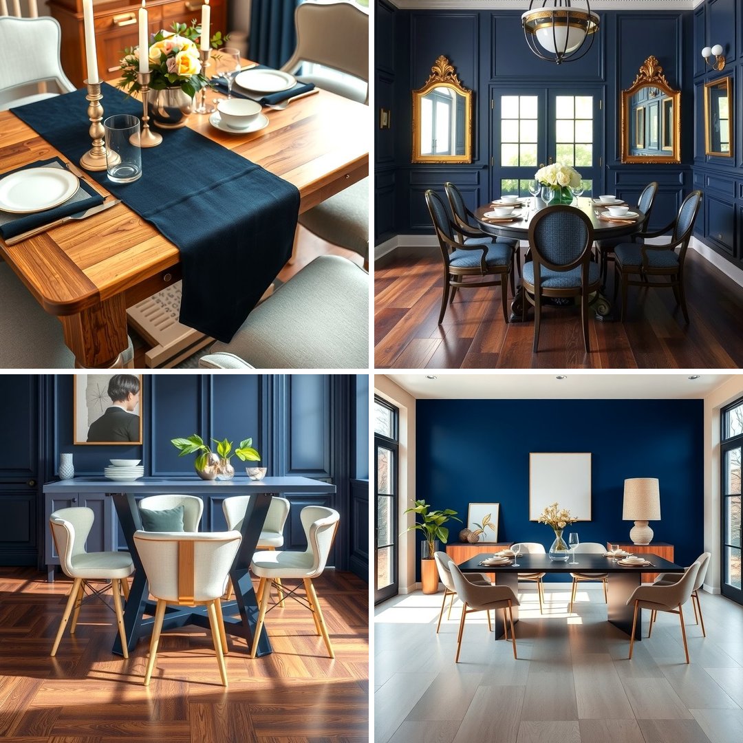 25 Navy Blue Dining Room Ideas for Elegant Gatherings